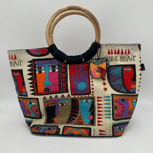 Laurel Burch | Bags | Vintage Laurel Burch Global Spirit Colorful ...